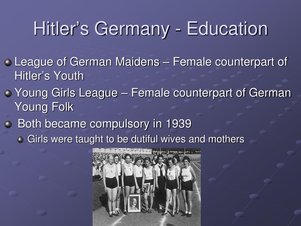 PPT - Domestic Policies of Hitler: Economy, Education, Arts, Media, and ...