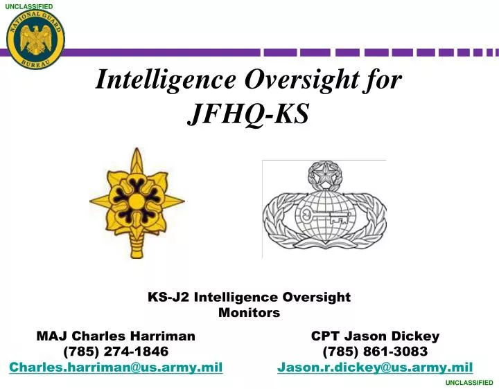 PPT - Intelligence Oversight for JFHQ-KS PowerPoint Presentation, free ...
