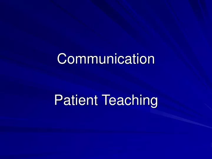 PPT - Communication PowerPoint Presentation, free download - ID:1488719