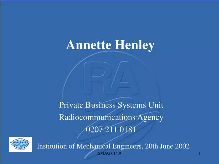 PPT - Annette Henley PowerPoint Presentation, free download - ID:1489744