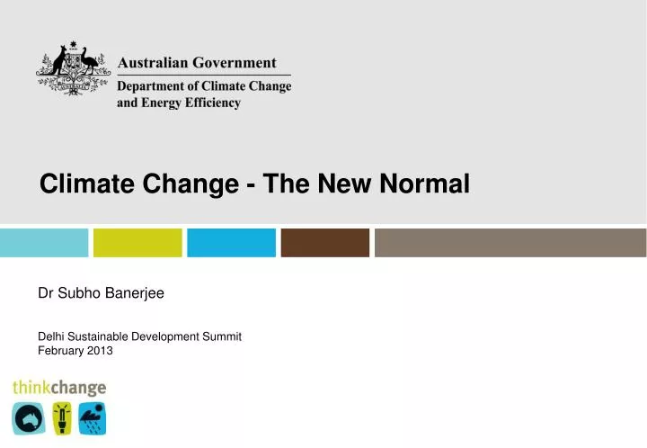 PPT - Climate Change - The New Normal PowerPoint Presentation, free ...