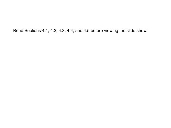 PPT - Read Sections 4.1, 4.2, 4.3, 4.4, and 4.5 before viewing the ...