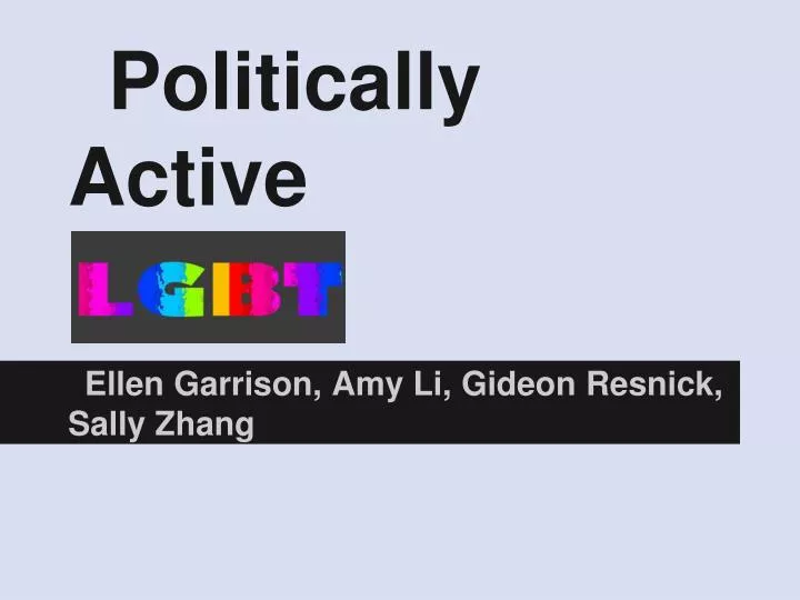 PPT - Politically Active PowerPoint Presentation, free download - ID ...