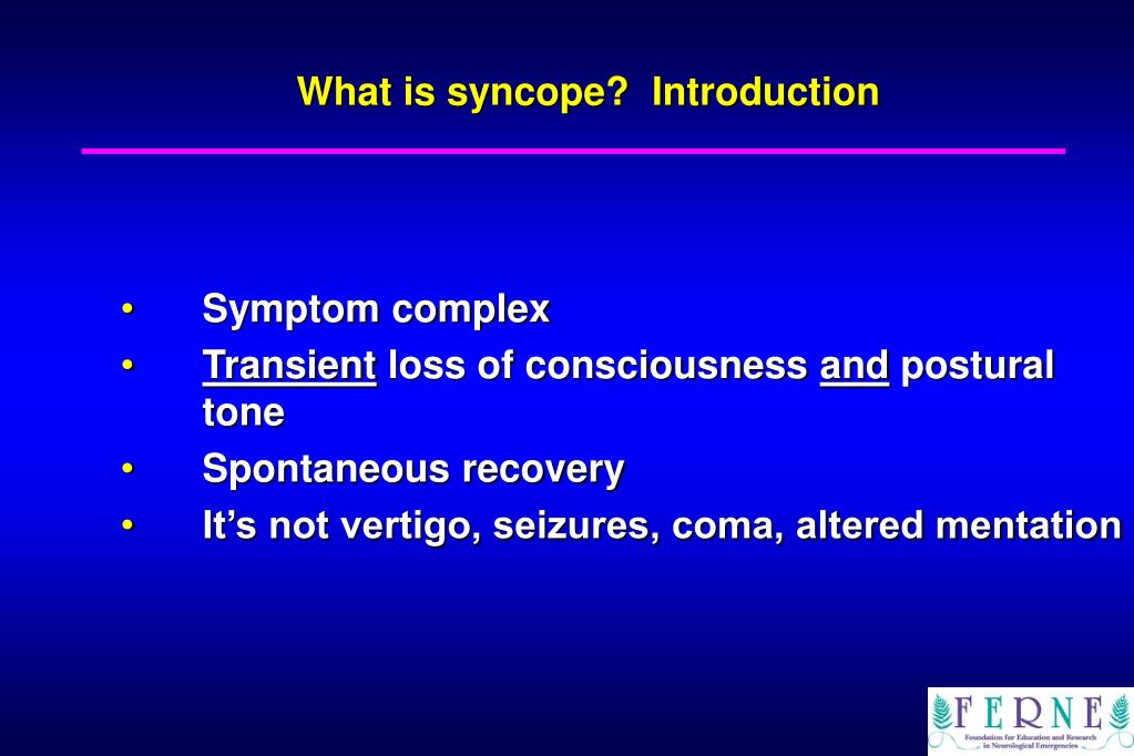 Ppt Syncope Powerpoint Presentation Free Download Id 149167