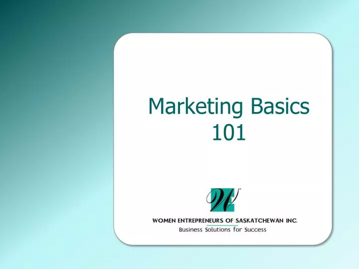 PPT - Marketing Basics 101 PowerPoint Presentation, free download - ID ...