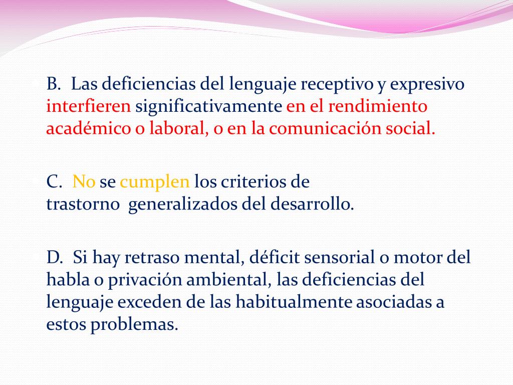 PPT - Trastorno Mixto del Lenguaje Receptivo-Expresivo PowerPoint ...