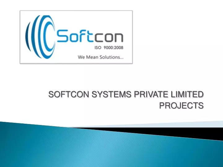 PPT - Softcon Projects PowerPoint Presentation, free download - ID:1492725