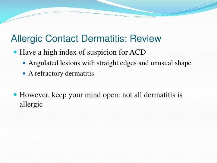PPT - Patch Me if You Can! What Internists Need to Know About Allergic ...