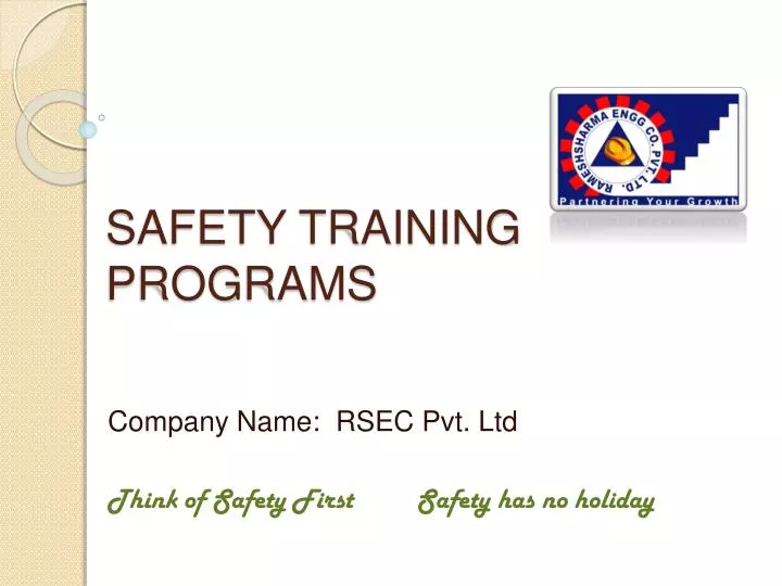 PPT - SAFETY TRAINING PROGRAMS of RSEC PowerPoint Presentation, free ...