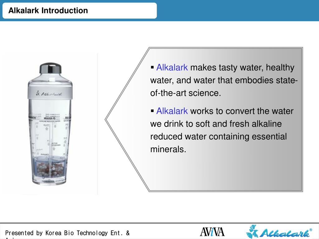 PPT - Portable Mineral Alkaline Water Reductor (Deoxidized) Alkalark ...