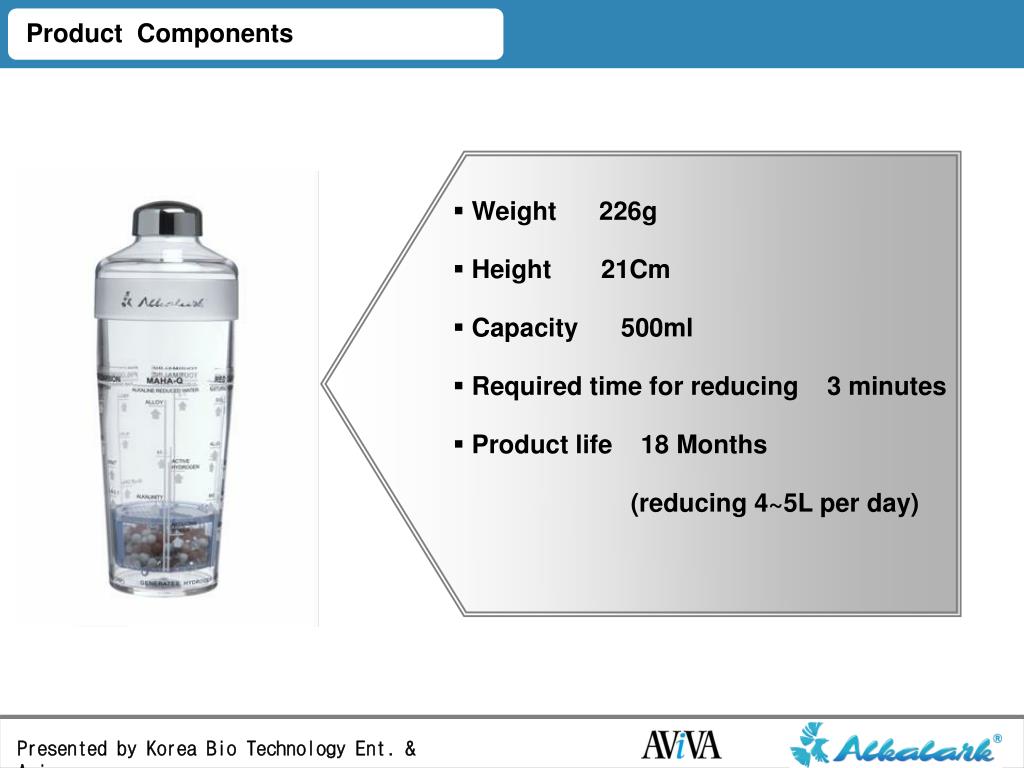 PPT - Portable Mineral Alkaline Water Reductor (Deoxidized) Alkalark ...