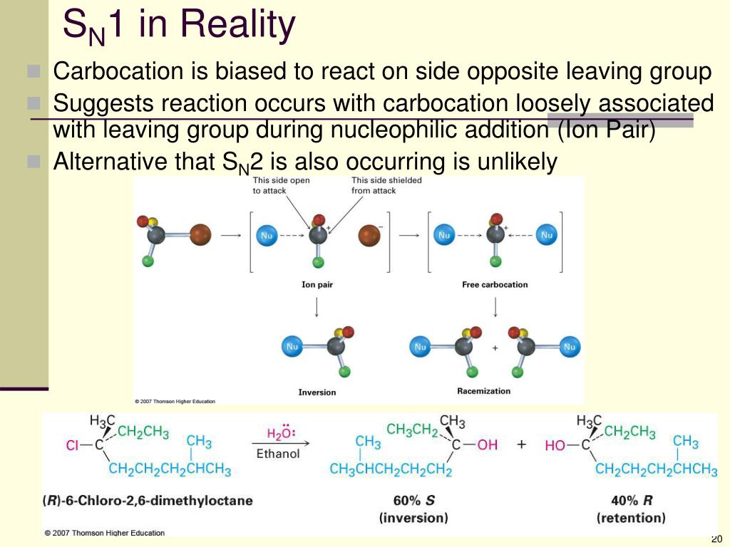 PPT - 11. Reactions of Alkyl Halides: Nucleophilic Substitutions and ...