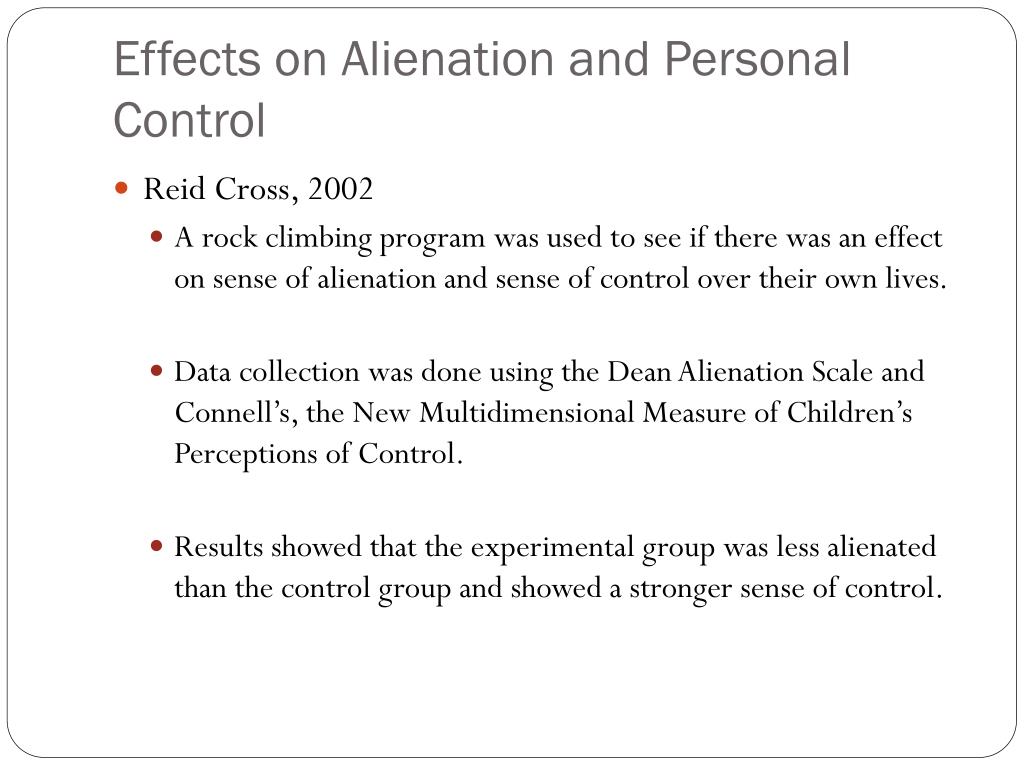 PPT - The Effects of Outdoor and Adventure Education on Behavioral ...