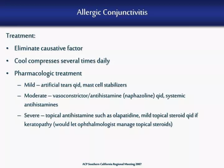 PPT - Allergic Conjunctivitis PowerPoint Presentation, free download ...