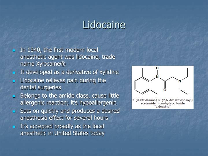 PPT - Local Anesthetics in Dentistry PowerPoint Presentation - ID:150797