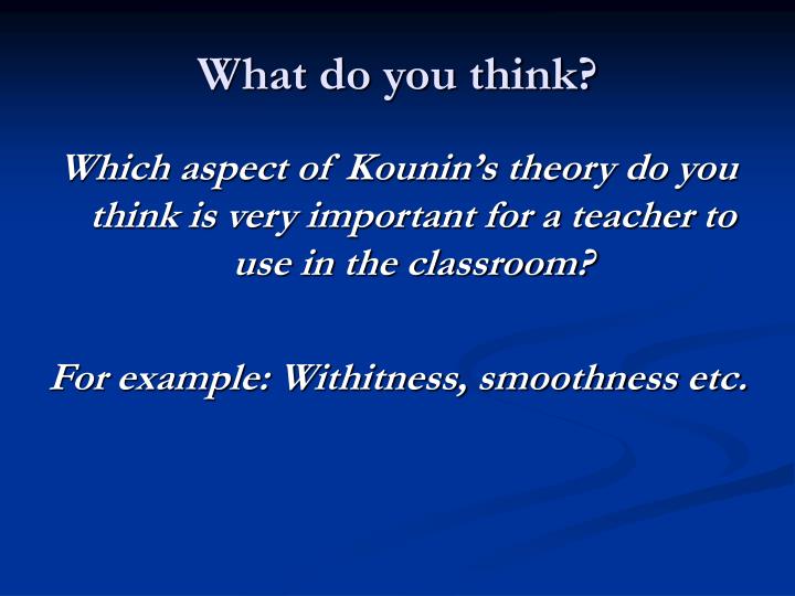 PPT - Jacob Kounin: Instructional Management PowerPoint Presentation ...