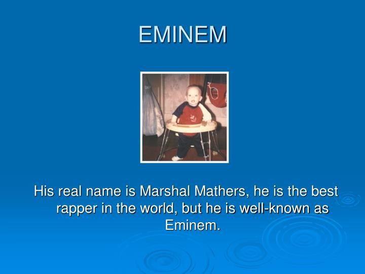 PPT - EMINEM by Kristina Banović PowerPoint Presentation - ID:152554