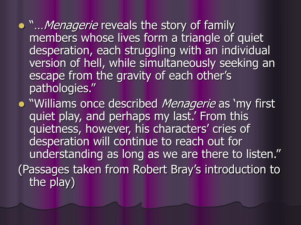 PPT - The Glass Menagerie by Tennessee Williams PowerPoint Presentation ...