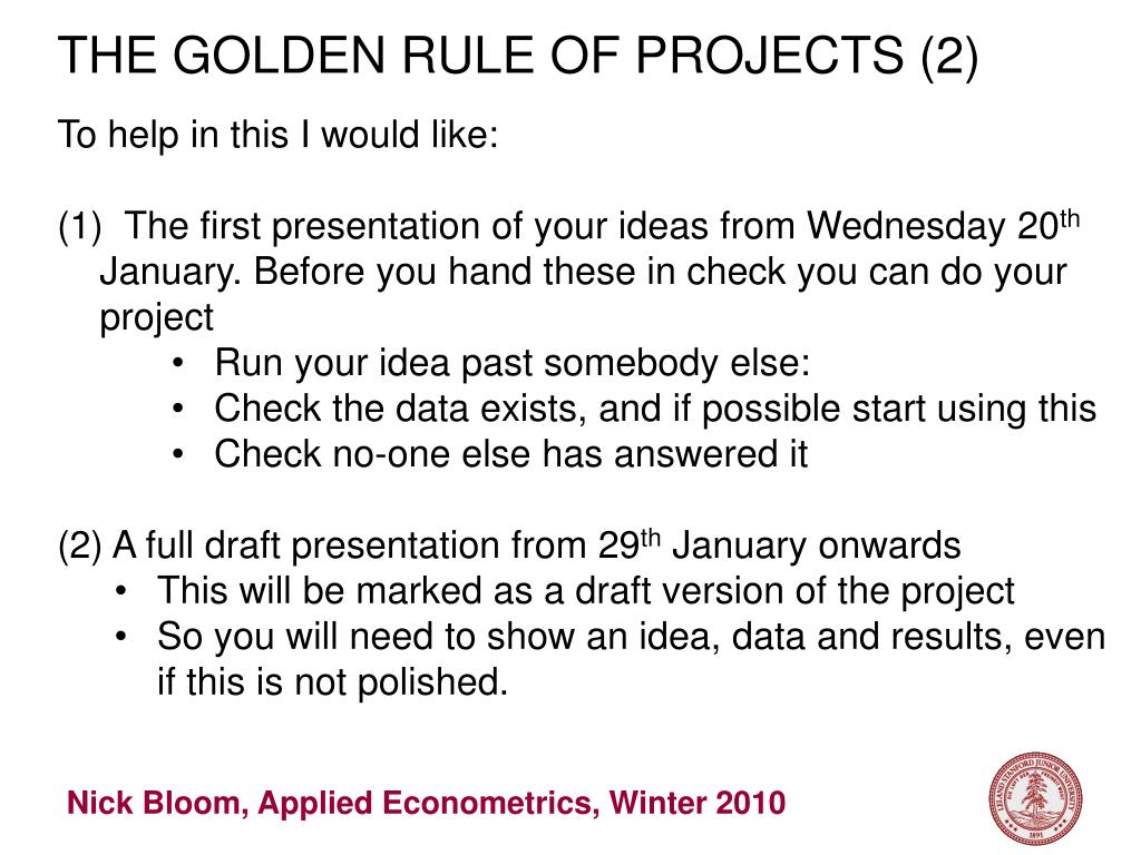 PPT - APPLIED ECONOMETRICS Lecture 2 – Research Projects PowerPoint ... PPT - APPLIED ECONOMETRICS Lecture 2 – Research Projects PowerPoint ...