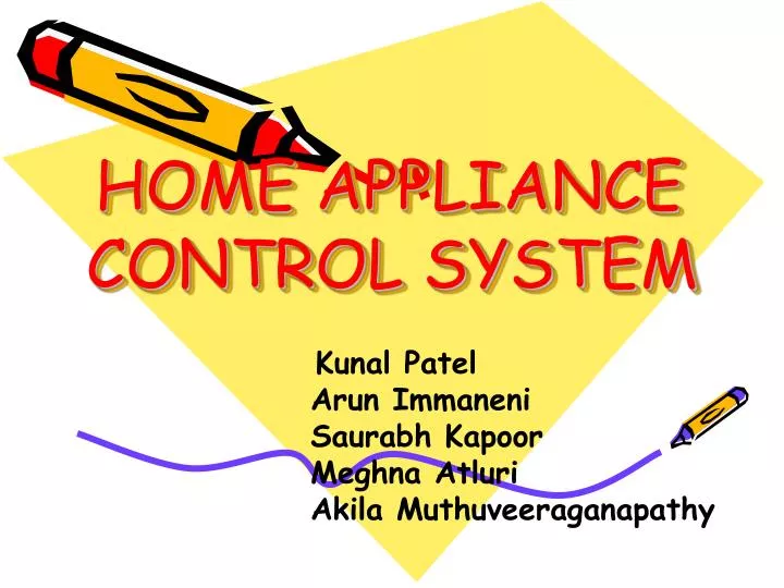 PPT - HOME APPLIANCE CONTROL SYSTEM PowerPoint Presentation, free ...