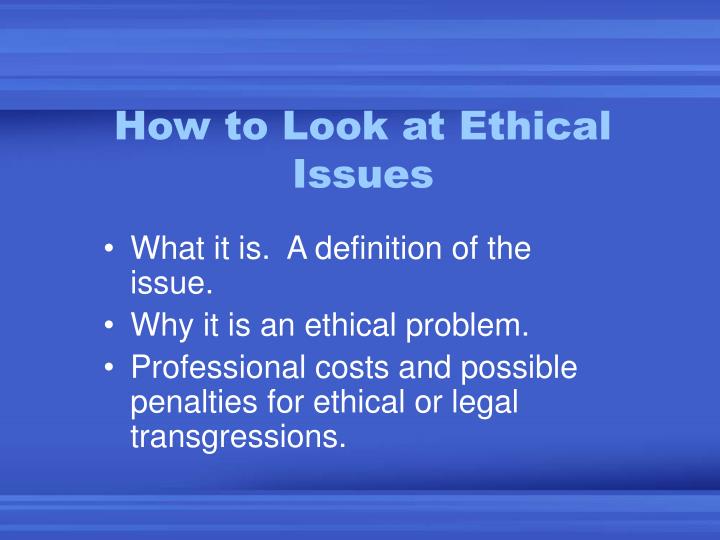 PPT - Common Ethical Problems PowerPoint Presentation - ID:156252