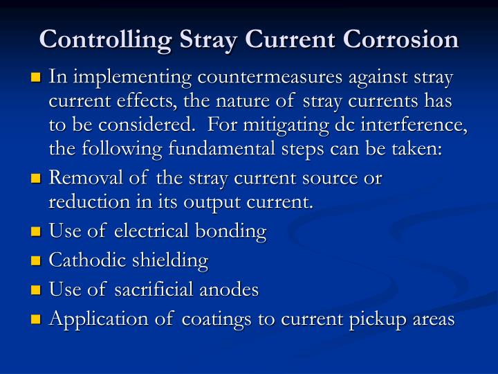 PPT - STRAY CURRENT CORROSION PowerPoint Presentation - ID:158873