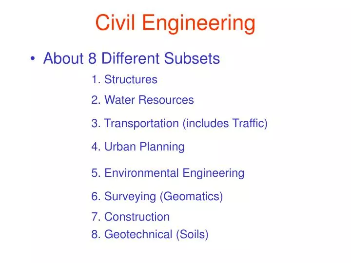 PPT - Civil Engineering PowerPoint Presentation, free download - ID:159205