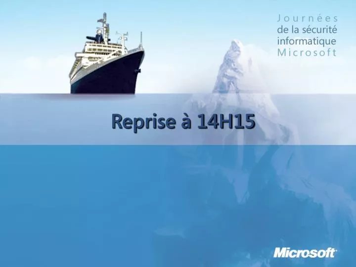 PPT - Reprise à 14H15 PowerPoint Presentation, free download - ID:160202
