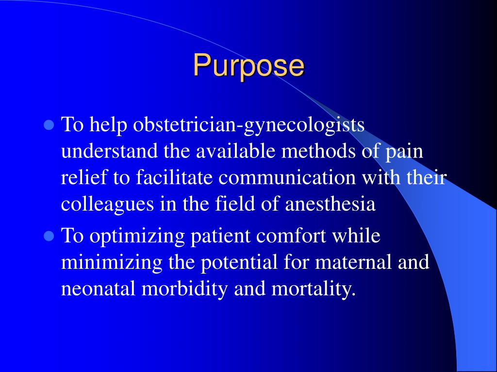 Ppt Obstetric Analgesia And Anesthesia Powerpoint Presentation Free