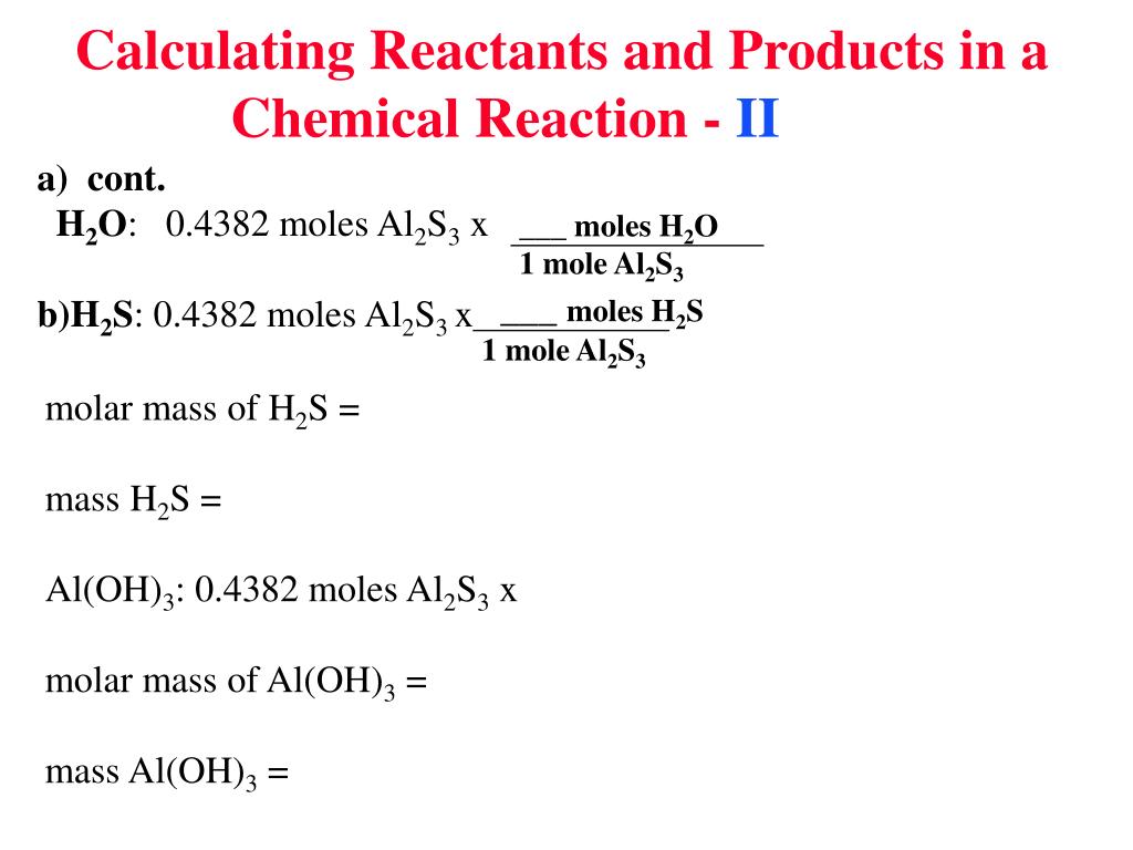 PPT - Calculating Amounts of Reactants and Products and The Limiting ... PPT - Calculating Amounts of Reactants and Products and The Limiting ...