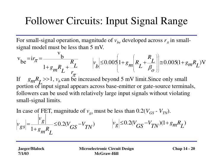 PPT - Chapter 14 Single-Transistors Amplifiers PowerPoint Presentation ...