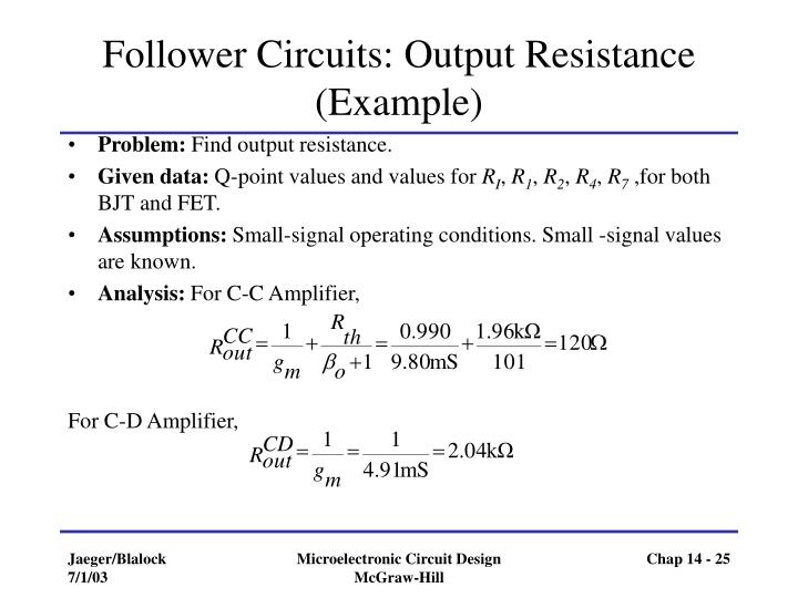 PPT - Chapter 14 Single-Transistors Amplifiers PowerPoint Presentation ...