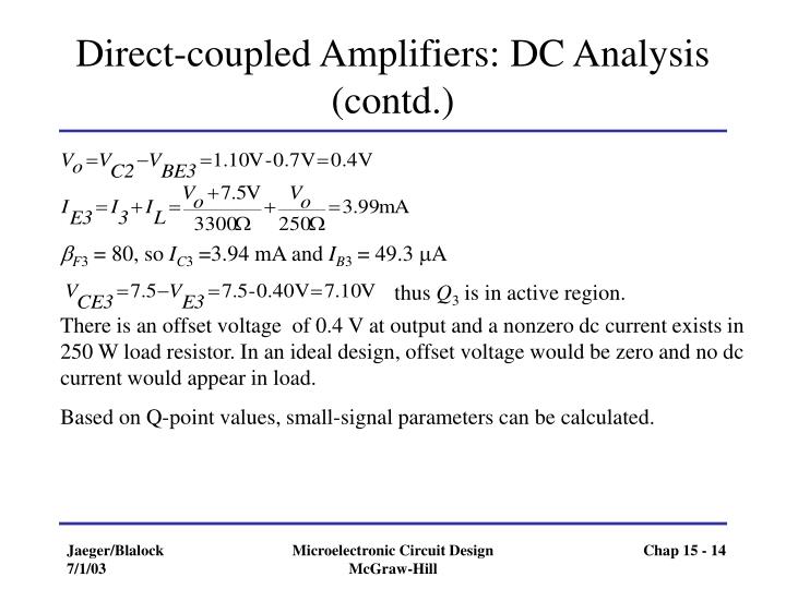 PPT - Chapter 15 Multistage Amplifiers PowerPoint Presentation - ID:162443