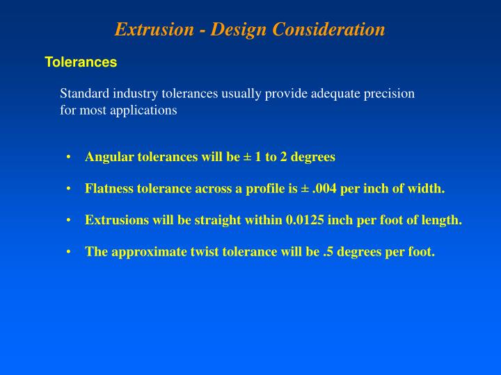 PPT - Extrusion Process PowerPoint Presentation - ID:163890