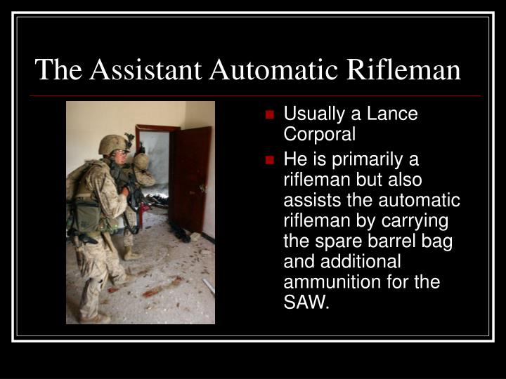 PPT - Marine Rifle Squad PowerPoint Presentation - ID:163952