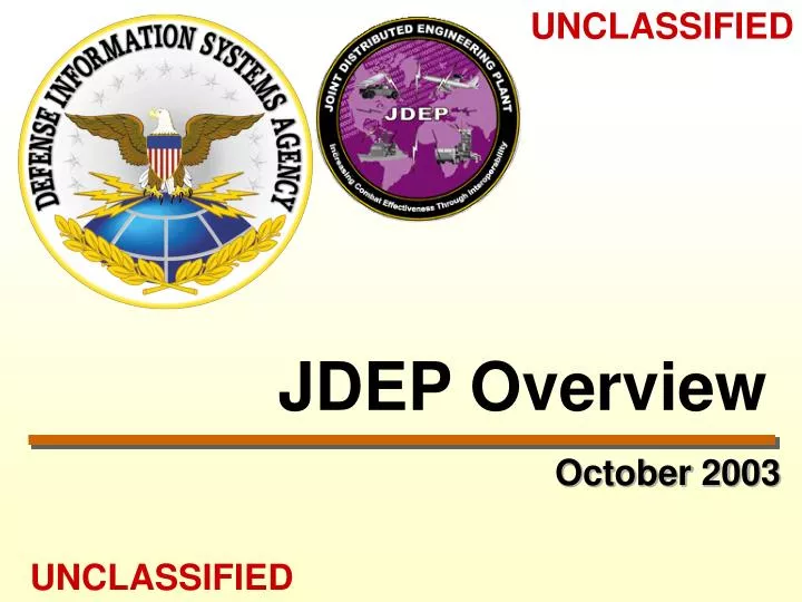 PPT - JDEP Overview PowerPoint Presentation, free download - ID:165444