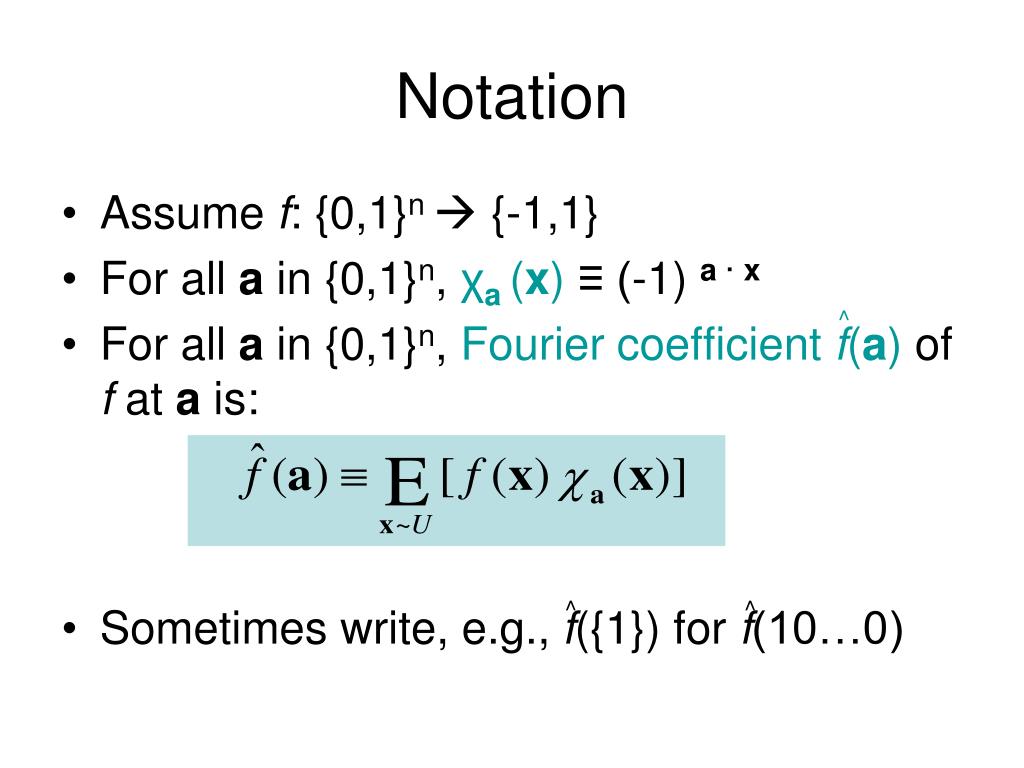Ppt Fourier Analysis And Boolean Function Learning Powerpoint Presentation Id166366