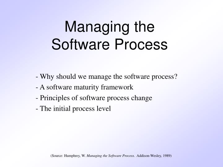 PPT - Managing the Software Process PowerPoint Presentation, free ...