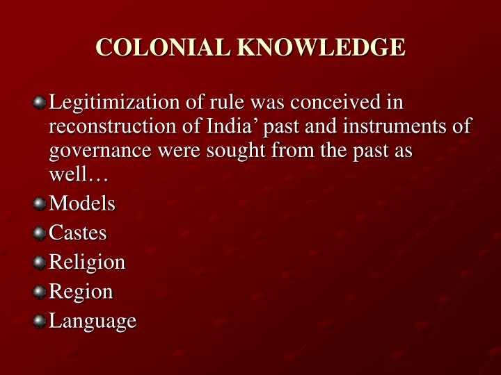 PPT - COLONIAL DISCOURSE PowerPoint Presentation - ID:166558