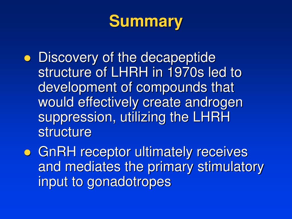 PPT - The Pharmacobiology of GnRH/LHRH Agonists and Antagonists ...