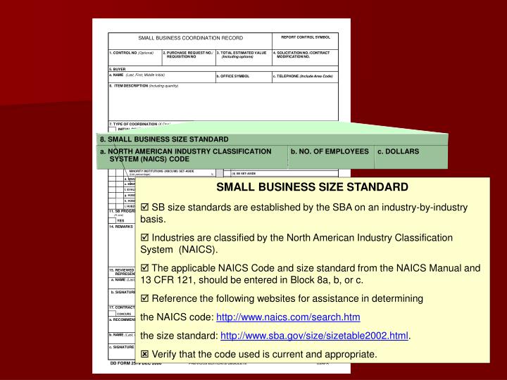 PPT - Small Business Training DD form 2579 Presented by Nancy ...