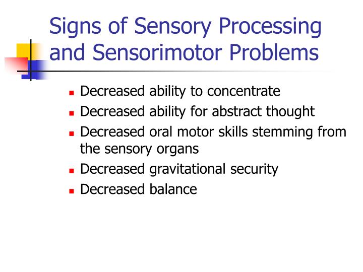 PPT - Sensory Processing in the Classroom PowerPoint Presentation - ID ...