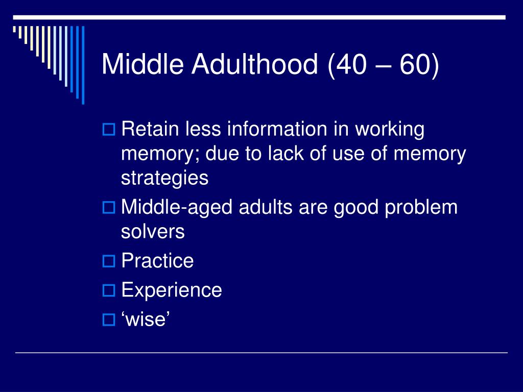PPT - Physical and Cognitive Development in Middle Adulthood PowerPoint ... PPT - Physical and Cognitive Development in Middle Adulthood PowerPoint ...