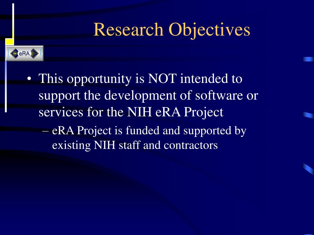 PPT - eRA (Electronic Research Administration) SBIR Public Briefing ... PPT - eRA (Electronic Research Administration) SBIR Public Briefing ...