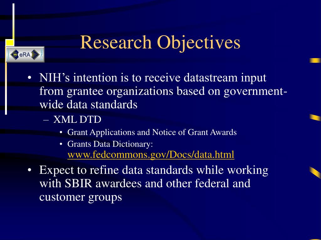 PPT - eRA (Electronic Research Administration) SBIR Public Briefing ... PPT - eRA (Electronic Research Administration) SBIR Public Briefing ...