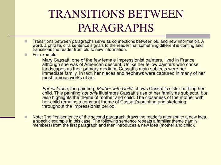 Transitions Between Paragraphs Worksheet Transitions Between Paragraphs Worksheet