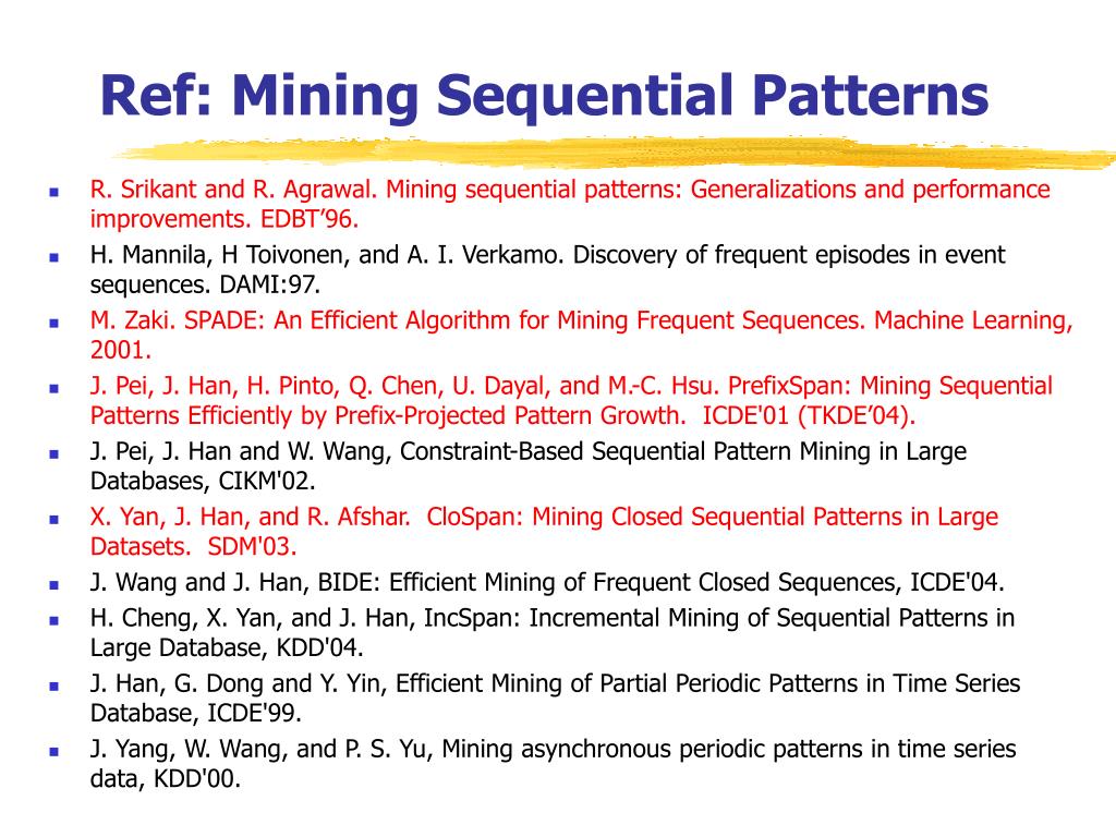Ppt Data Mining Concepts And Techniques Mining Sequence Patterns In Transactional Databases