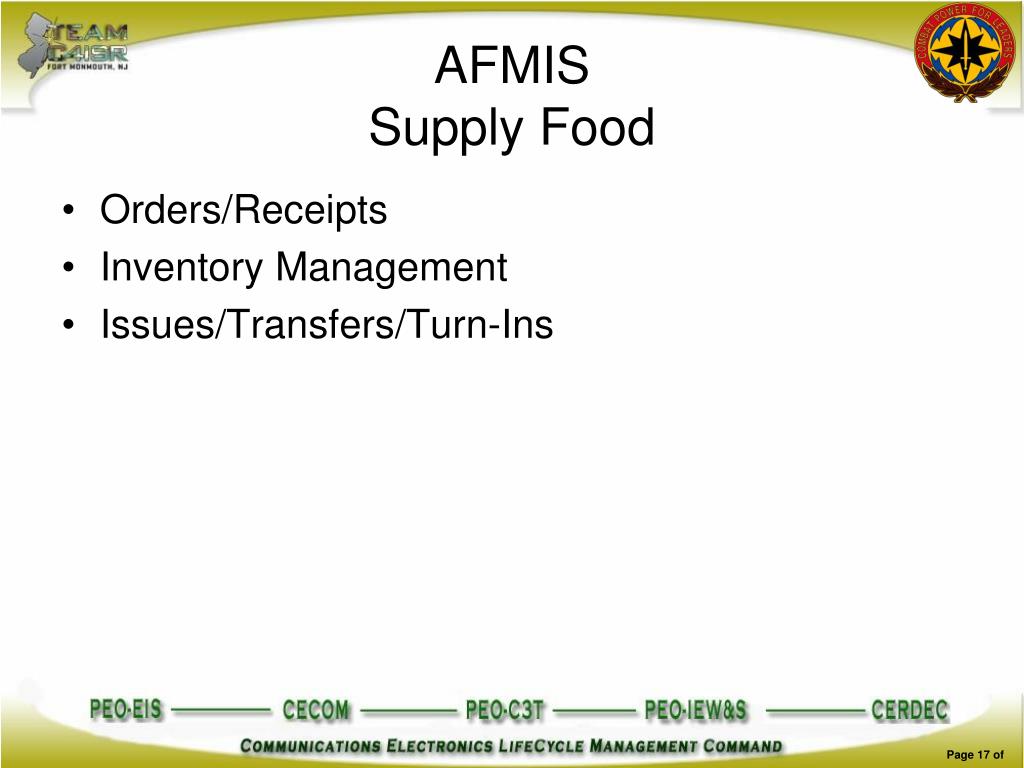PPT - Army Food Management Information System SEC - Lee PowerPoint ... PPT - Army Food Management Information System SEC - Lee PowerPoint ...