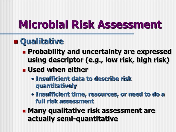 PPT - The Role of Predictive Microbiology in Microbial Risk Assessment ...