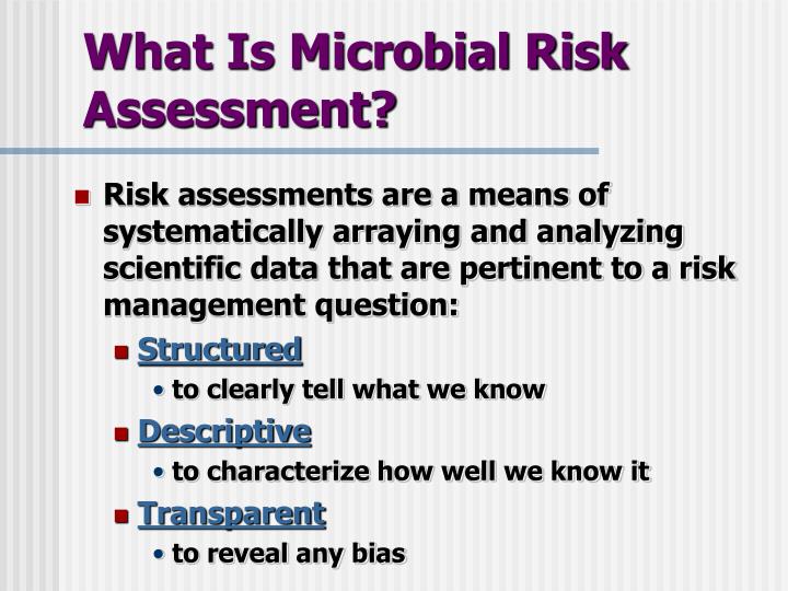 PPT - The Role of Predictive Microbiology in Microbial Risk Assessment ...